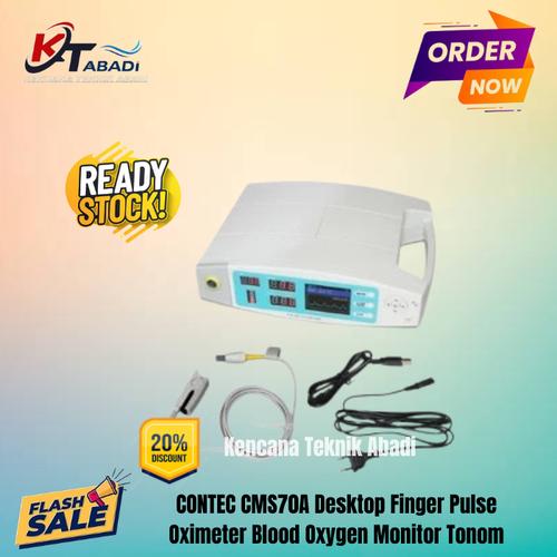 Jual CONTEC CMS70A Desktop Finger Pulse Oximeter Blood Oxygen Monitor ...