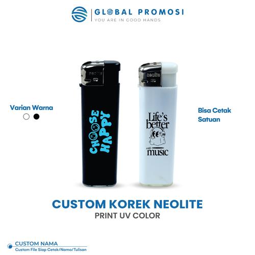 Jual Korek Api Gas Custom Neolite Cetak/Print UV Promosi/Souvenir Full ...