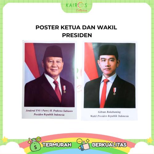 Jual POSTER PRESIDEN DAN WAKIL PRESIDEN 2024-2029 - presiden, medium ...