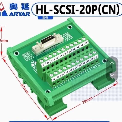Jual SCSI 20 PIN TERMINAL BLOCK PLC BRAKEOUT BOARD INTERFACE OMRON ...