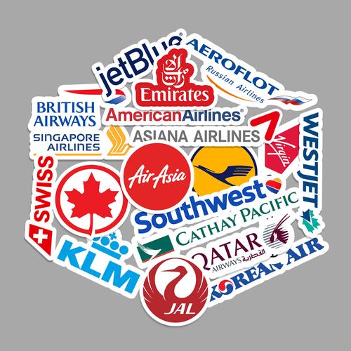 Promo STICKER PACK - INTERNATIONAL AIRLINES | STICKER KOPER STICKER ...