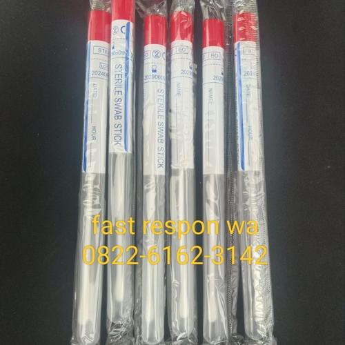 Jual Swab cotton in tube sterile RED / swab dalam tabung / swab tangkai ...