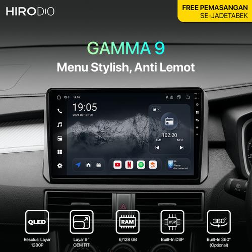 Promo HIRODIO Gamma 9 - Headunit Android QLED 6/126GB with Apple Carplay & Android Auto ...