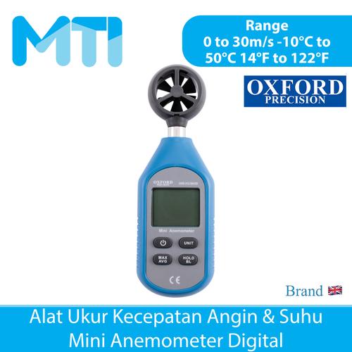 Jual OXFORD Alat Ukur Kecepatan Angin & Suhu Mini Anemometer Digital ...