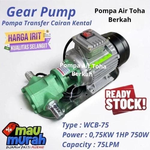 Jual Gear Pump WCB-75 1Hp 220V 75LPM Pompa Solar Pompa cairan Kental ...
