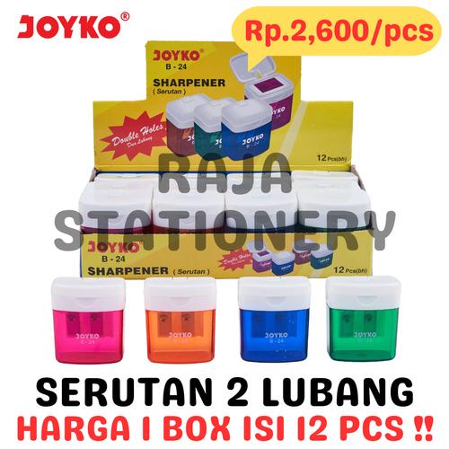 Jual JOYKO SHARPENER 2 HOLES PENCIL SERUTAN RAUTAN PENCIL 2 LUBANG ...