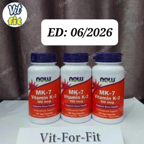 Jual Now MK7 Vit K2 100 mcg - 120 caps / MK-7 K-2 100mcg - Jakarta ...