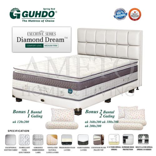 Jual Guhdo Springbed DiamondLatex 120, 160, 180, 200 cm LIMITED EDITION Legacy Style Full Set ...