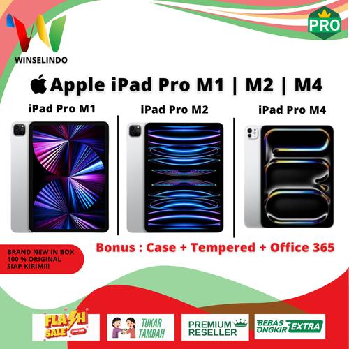 Promo iPad Pro 11 12.9 13 inch M1 M2 M4 Chip 128gb 256gb 512gb 1tb 2tb Wifi Cell Cicil 0% 3x ...