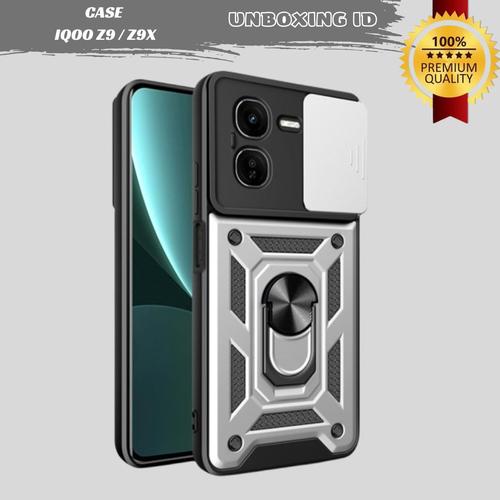 Jual CASING IQOO Z9 / Z9X CASE ARMOR SLIDE LENS PROTECTOR - Hitam, Z9 ...