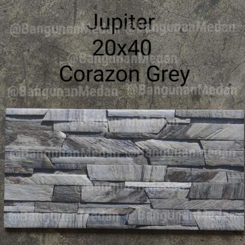 Jual Promo JUPITER KERAMIK DINDING TERAS TEMBOK PAGAR KASAR 20X40 KW1 ...