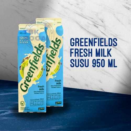 Jual Susu Greenfield ( 950 ml ) UHT Fresh Milk Greenfields Pasteurised ...