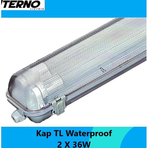 Jual Ready Kap Lampu Waterproof 2x36 2x36W TL LED 2x16W IP65 - Cover ...