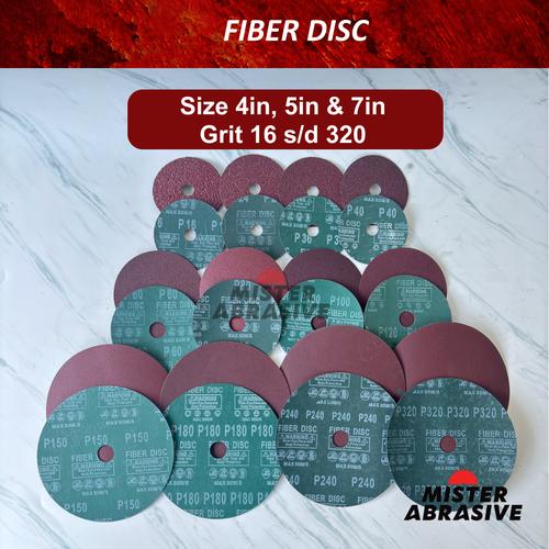 Jual Amplas Fiber 4” inch Fibre Disc Sanding Disc Mata Gerinda Bulat ...