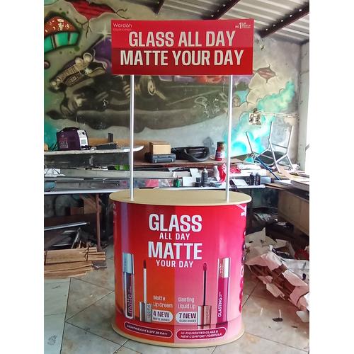 Jual Meja pameran Custom Full Printing / polycounter Custom / POLY ...