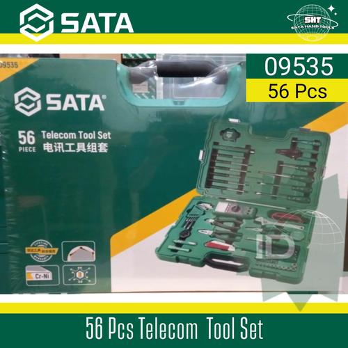 Jual SATA TOOLS 56 Pc. Electrical Toolkit Set / Telecom Tool Set 09535 ...