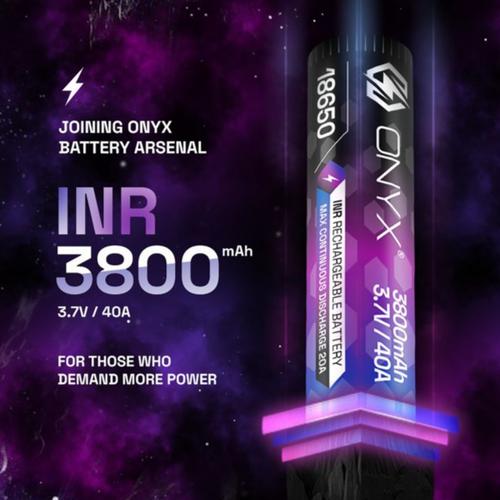 Jual Onyx 3800mAh 40A 18650 Battery 100% Authentic by ONYX - Onix ...