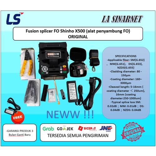 Jual ORIGINAL Fusion splicer FO Shinho X500 (alat penyambung FO ...