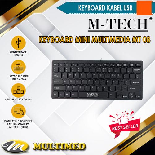 Jual Keyboard Kabel USB Mini Slim M-Tech MT 08 Original - Kota Bekasi ...