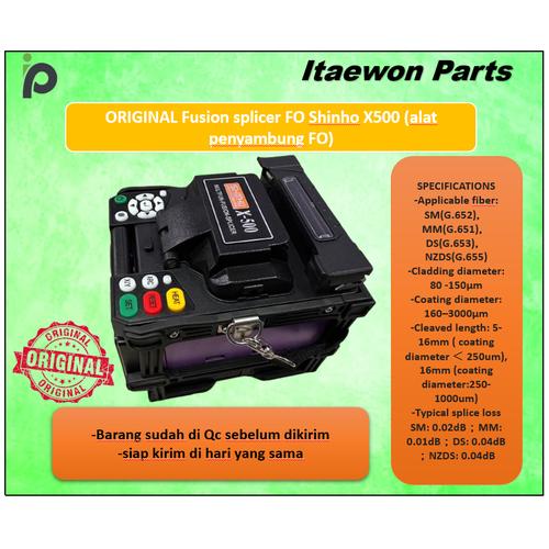 Jual ORIGINAL Fusion splicer FO Shinho X500 (alat penyambung FO ...