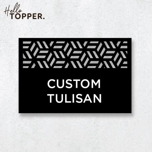 Promo Custom Tulisan Sign Board Akrilik UV Print Tanda Nama Pintu ...