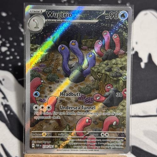 Jual Wugtrio paldean fates paf en illustration AR art rare full art ...