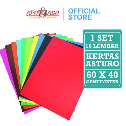 Jual Apazada - Kertas Asturo 60 x 40 Cm [10 Lembar] / Kertas Manila ...