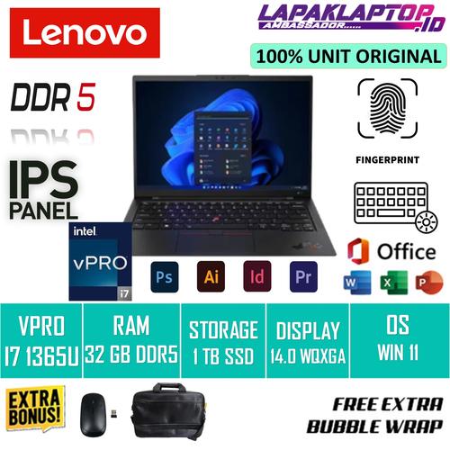 Jual Laptop Lenovo Thinkpad X1 Carbon Intel Vpro I7 1365U Ram 32GB DDR5 ...