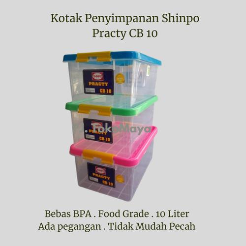 Jual Shinpo SIP 129 Practy CB10 Container Box Plastik CB 10 liter Kotak ...