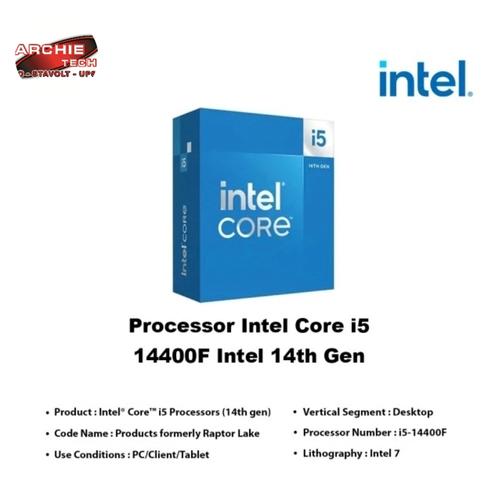 Jual Processor Intel Core i5 14400F Intel 14th Gen BOX - Kota Denpasar ...