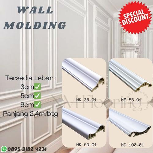Jual List Wall Molding PVC - Lis Profil Dinding Rumah Kekinian ala pinterest - MK 35-01 ...