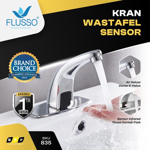Promo Kran Air Wastafel Sensor Otomatis Keran Sink Flusso KWT ...