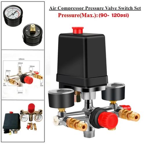 Jual Regulator Pengukur 220V Aluminium/Kompresor Udara Pressure Valve ...