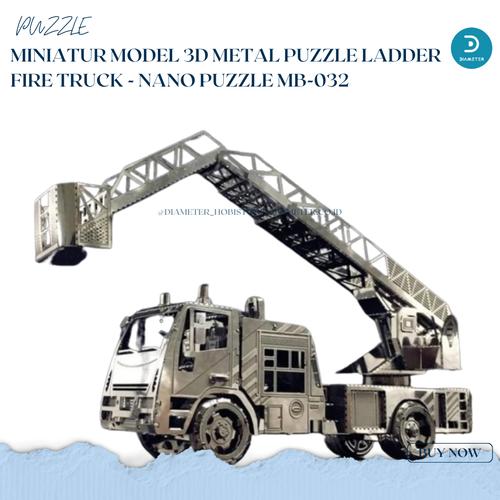 Jual Miniatur Model 3D Metal Puzzle LADDER FIRE TRUCK - Nano Puzzle MB ...