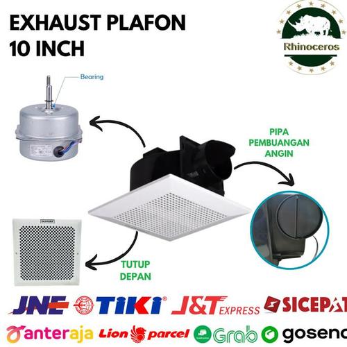 Jual EXHAUST FAN PLAFON 10 INCHI KIPAS PLAFON 10 INCH KIPAS BLOWER ...