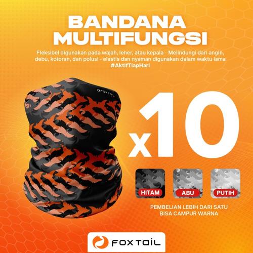 Promo 10 Pcs ORIGINAL FOXTAIL Bandana Masker Slayer Kain Multifungsi ...