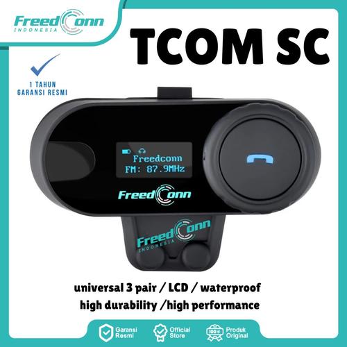 Jual INTERCOM FREEDCONN TCOM SC BLUETOOTH HELM HEADSET INTERCOM T-COM SC INTERCOM HELM ORIGINAL ...
