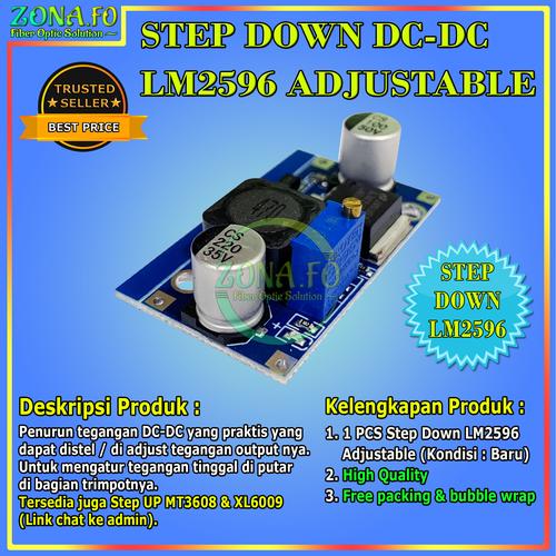 Promo LM2596 DC-DC Adjustable Step Down Power Supply 4-35V To 1.23-30V ...