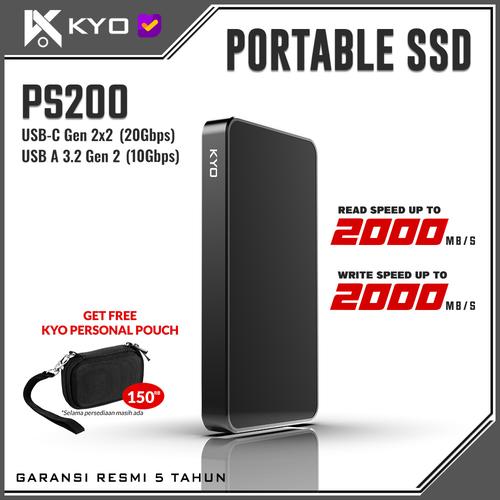 Promo KYO PS200 1TB Portable SSD USB 3.2 Gen 2 x2 TYPE C External SSD ...