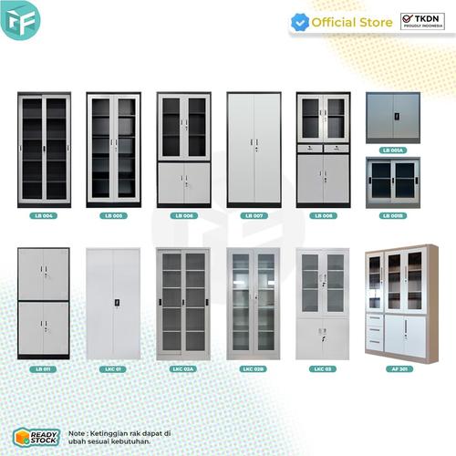 Jual Lemari Besi Kantor / Lemari Arsip Kaca / Filling Cabinet Metal ...