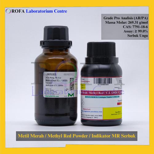 Jual Metil Merah / Methyl Red / C15H15N3O2 Pro Analisis Eceran Merck 1 ...