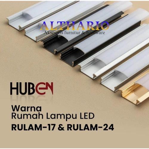 Jual Rulam 24 / rulam 17 rumah lampu led strip housing / cover led ...