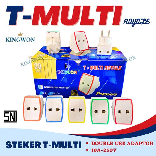Jual STEKER T / COLOKAN T MULTI / COLOKAN CABANG 3 / STEKER T ARDE 3 ...