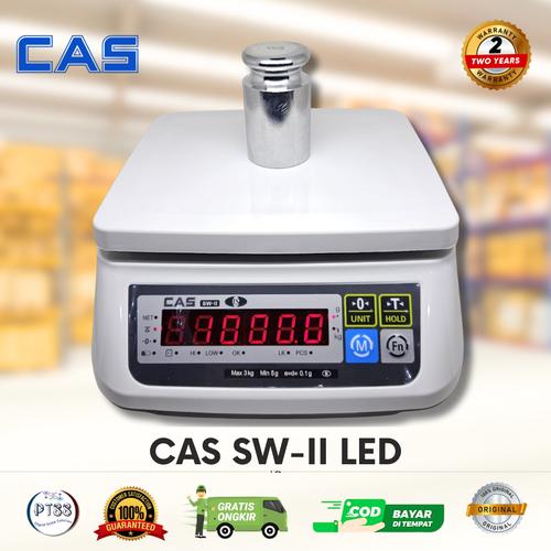 Jual timbangan digital 30kg CAS SW-II LED / timbangan 30kg duoble display - Single Display, 6Kg ...