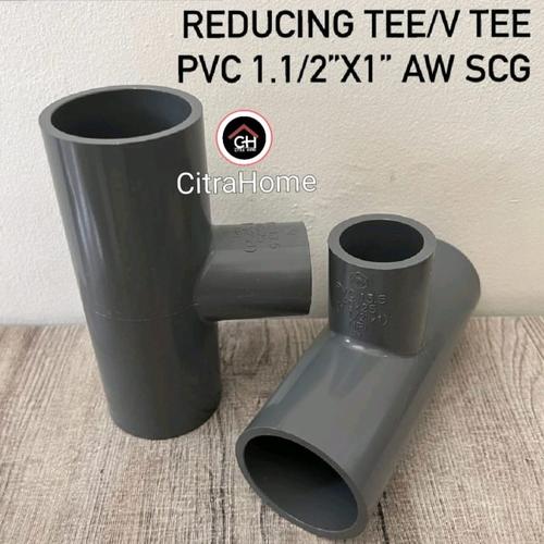 Jual Reducing Tee/Verlop Tee PVC 1.1/2"x1" AW SCG - SCG - Kota Bandung ...