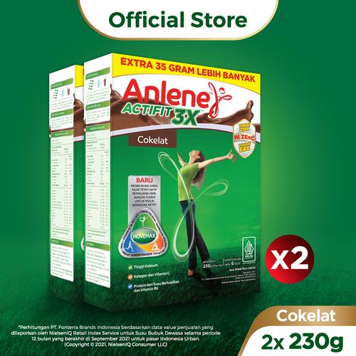 Promo Anlene Actifit 3X Susu Bubuk Cokelat 2x 230g-Tulang, Sendi & Otot ...