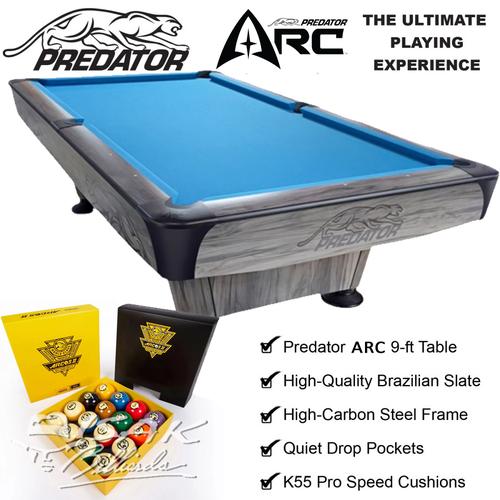 Promo Predator ARC Pro 9-Foot Pool Table - Meja Billiard Biliar - Gold ...
