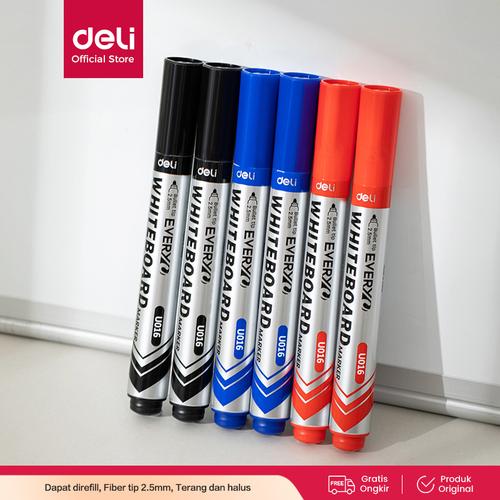 Jual Deli Spidol Papan Tulis / Dry Erase Marker bisa di Refill 2.5mm ...