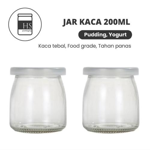 Jual HS PACKAGING - Lusinan 200ml Toples Pudding Tutup Plastik / Jar ...