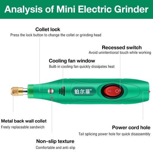 Jual Bor Mini 12V DC RPM Mini Drill Electric Engraver Grinder Gerinda ...